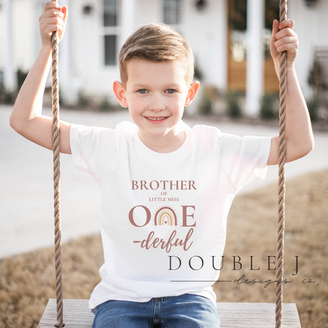 Brother of Little Miss One-derful | Double J Designs Co