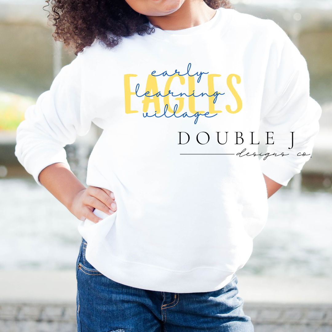 Cursive Eagles ELV Sweatshirt | Double J Designs Co